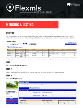 Showingtime: How to Merge a Listing | Greater Metropolitan Association ...
